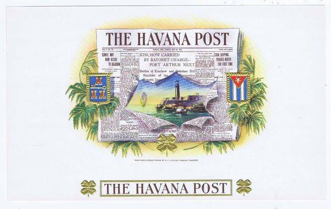 The Havana Post, original inner cigar box label, lighthouse | eBay