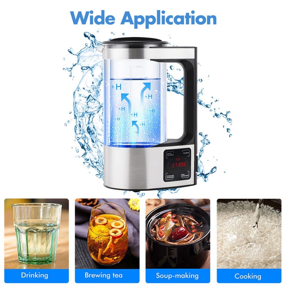Water Kettle Electric Hydrogen Water Ionizer Generator Machine Water ...