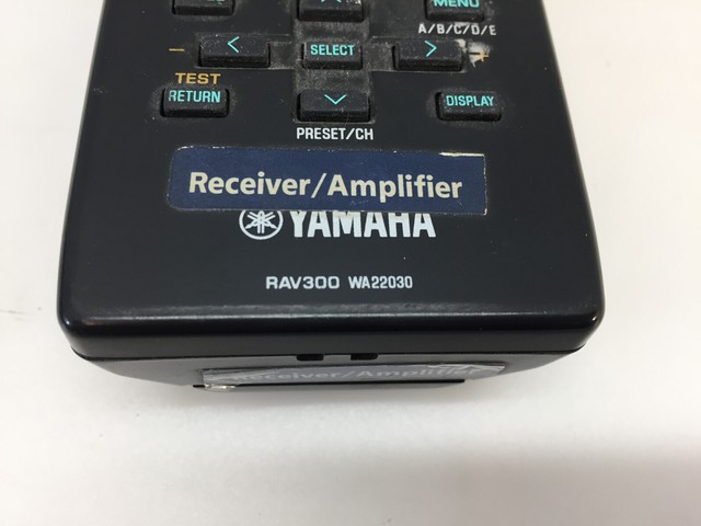 Tested Yamaha RAV300 Audio Video Receiver Remote Control Wa22030 for ...