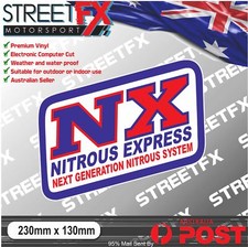 NX Nitrous Express Contingency Size Sticker Decal NHRA NASCAR Racing ...