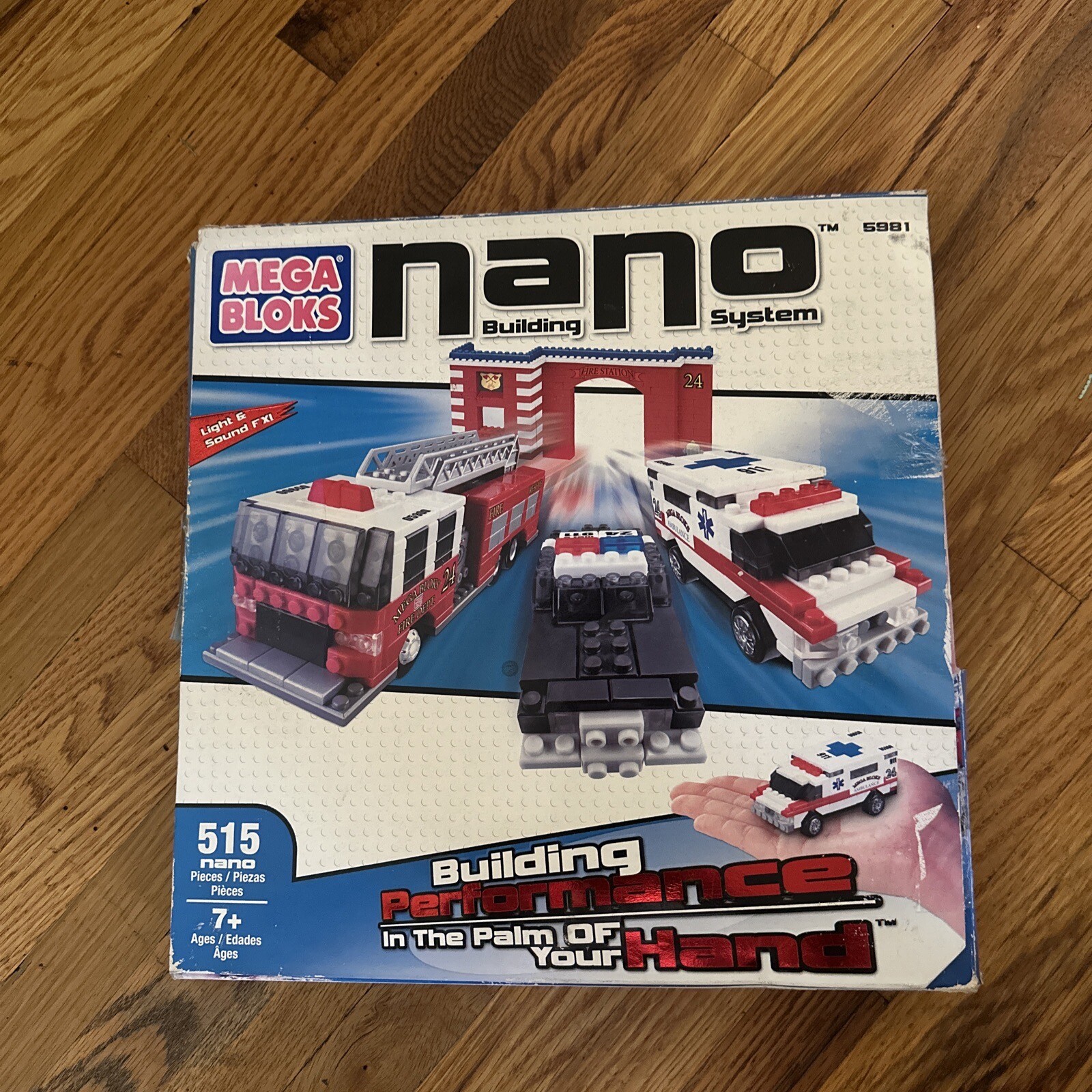MEGA BLOKS NANO BUILDING SYSTEM 5981 Fire/Rescue and Police - 2004 New ...