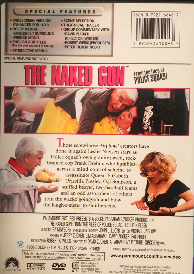 The Naked Gun, From the Files of Police Squad (DVD) 1988 | eBay