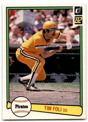 1982 Donruss Tim Foli Pittsburgh Pirates #376 | eBay