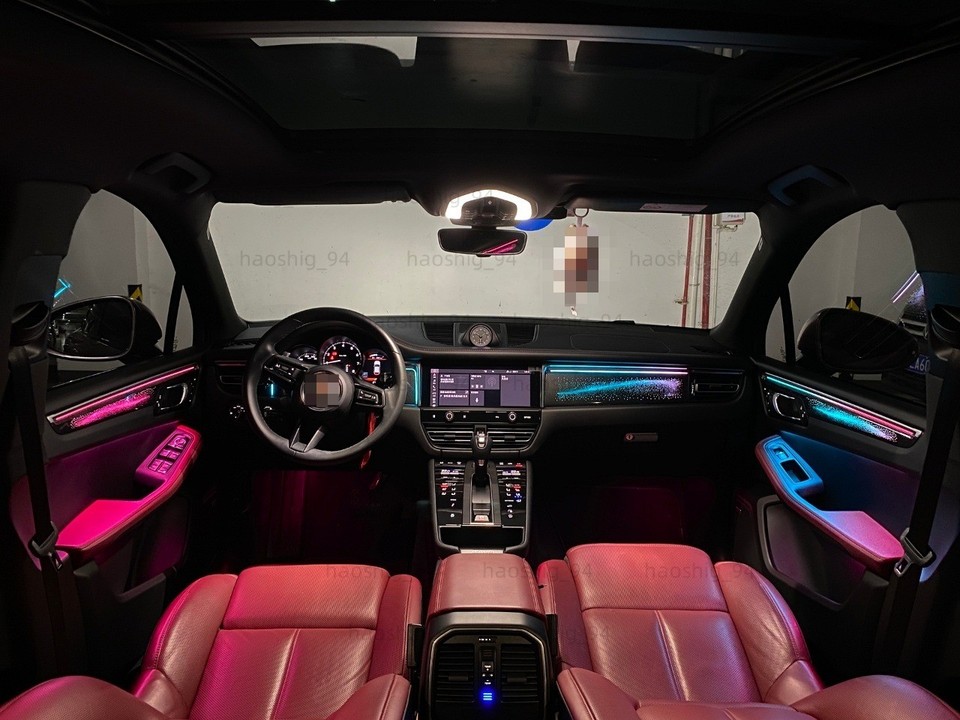 256 Color LED Interior Atmosphere Lamp Ambient Lights For Porsche Macan ...