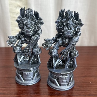 Transformers Chess Set Rook Replacement Game Pieces Silver Decepticon ...