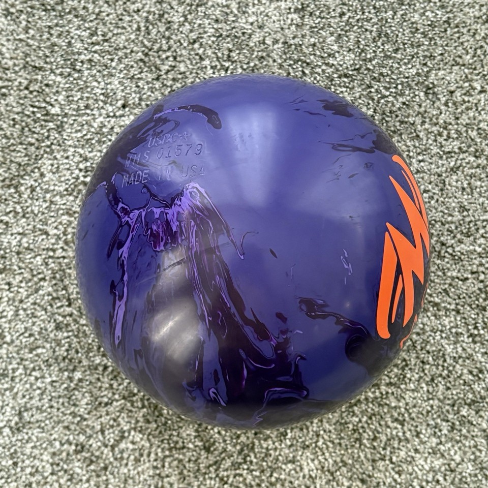 VERY LIGHTLY USED 15 Lb Motiv Venom Shock Bowling Ball! LESS THAN 5 ...