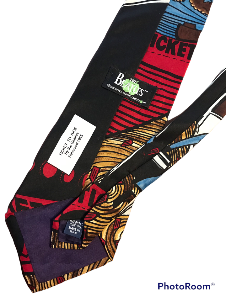 The Beatles Men's Silk Ties Song Titles Tie USA Music | eBay
