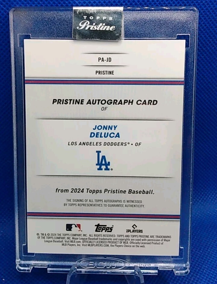 2024 Topps Pristine JOHNNY DELUCA AUTOGRAPH GREEN PRISTINE REFRACTORS ...