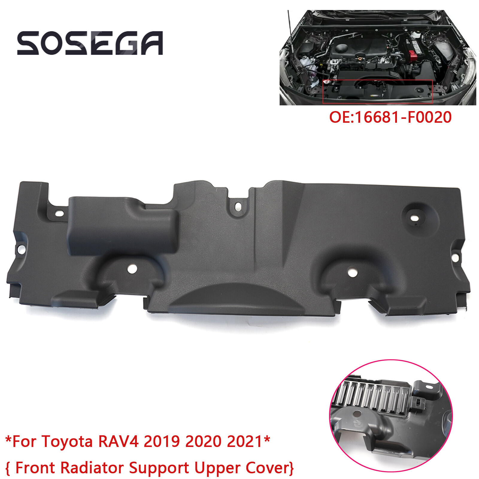 For Toyota Rav4 2019-2023 Replace Front Radiator Support Upper Cover ...