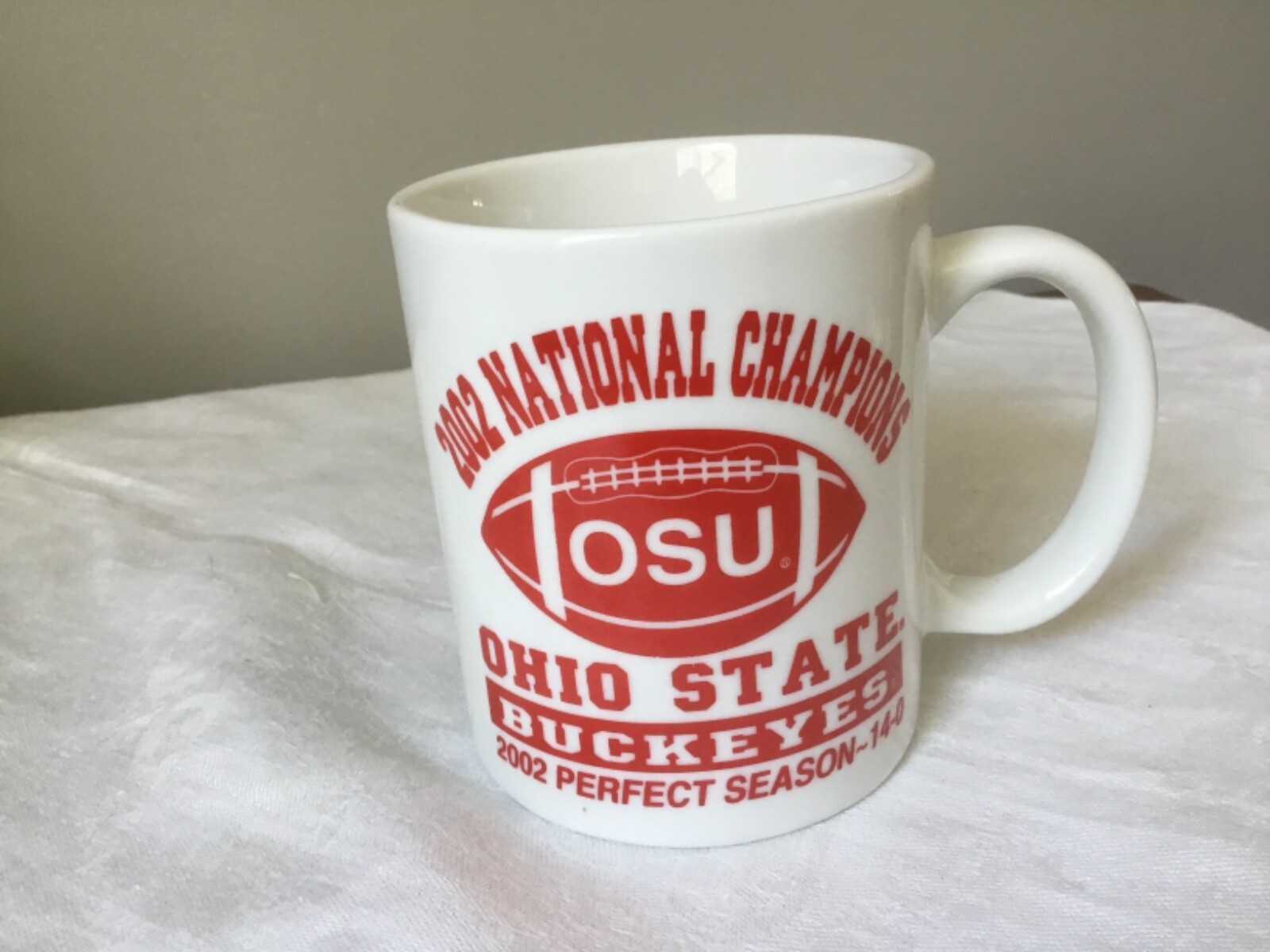 2002 OHIO STATE MUG OSU Buckeyes National Champions Perfect Season ...
