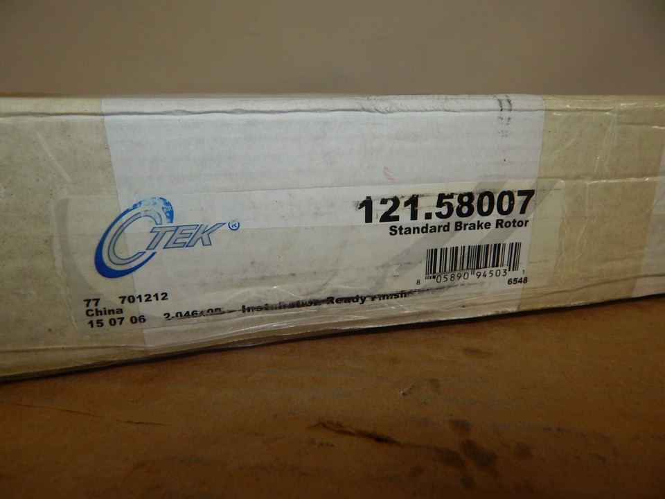 New Ctek 121.58007 Standard Disc Brake Rotor Rear fits Jeep Dodge | eBay