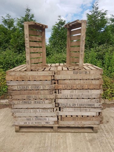 Vintage Wooden Potato Chitting Trays Apple Onion Storage Crates Rustic ...