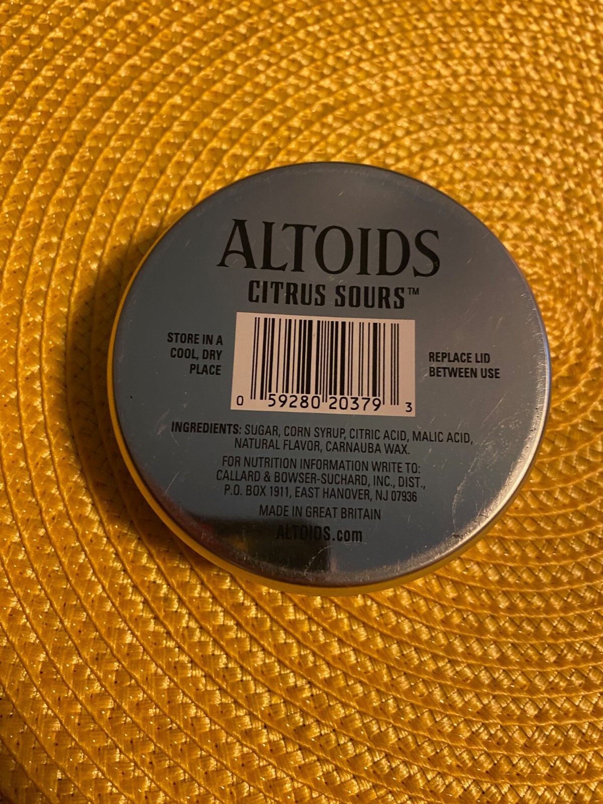 Vtg Tin Altoids Candy Mints Curiously Strong Citrus Sours Advertising ...