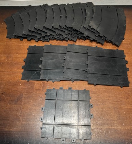 Vintage non powered Slot Car Race Track pieces lot of 17 | eBay