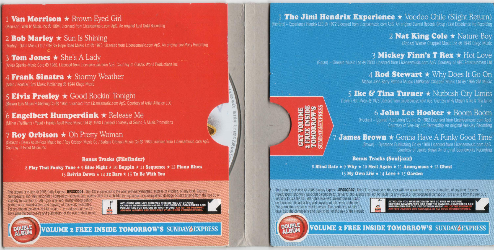 SUMMER SUPERSTARS - 2 PROMO CDs: VAN MORRISON, ELVIS PRESLEY, ROY ...