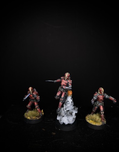 Mandalorian Rogue Set (Red) Legion Scale Mini || 32mm Figure || 3 ...