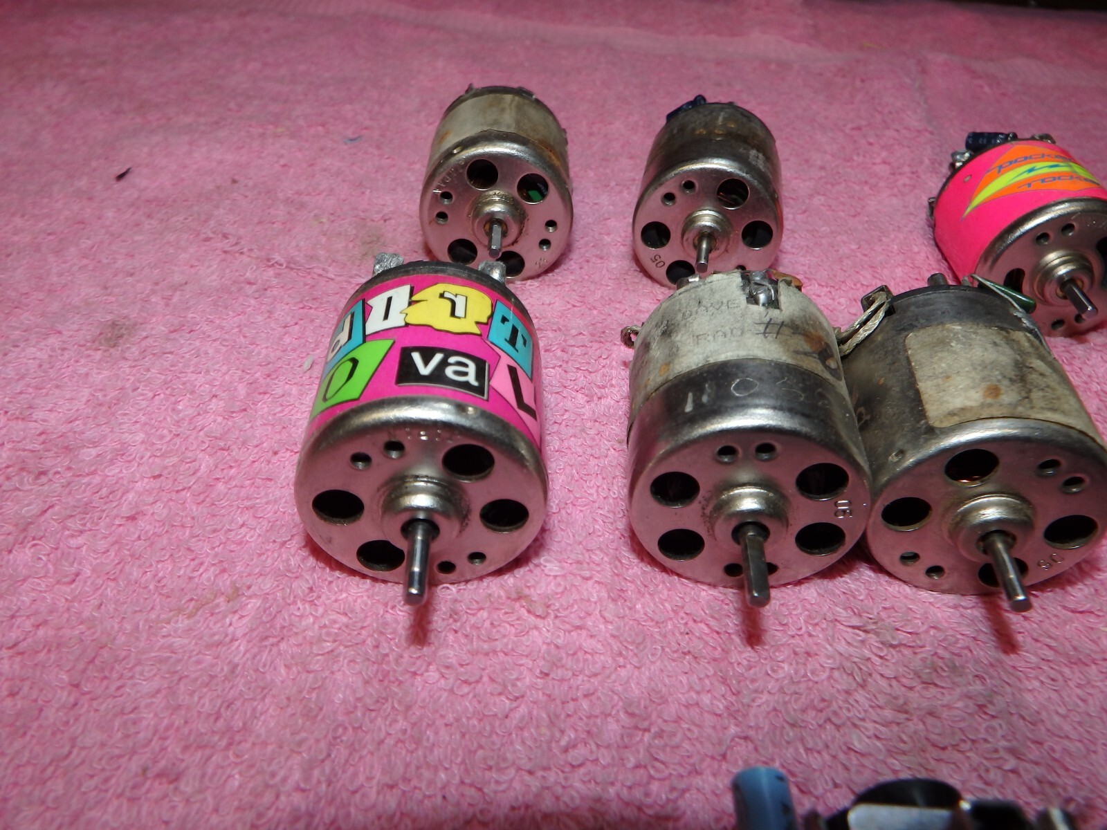 (10) Lot VINTAGE RC Motors Brushed Speed gems / Green machine Reedy ...