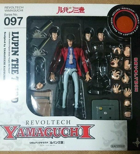 Kaiyodo Revoltech Yamaguchi 097 Lupin III PVC Red Jacket Anime figure ...