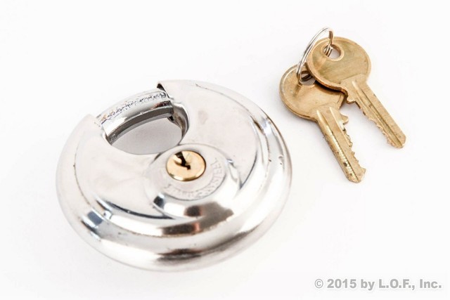 TWO U-Haul Stainless Steel Hardened Storage Unit Locks, with two keys ...