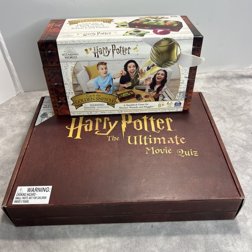 2 Harry Potter Card Game Lot The Ultimate Movie Quiz & Catch The Golden ...