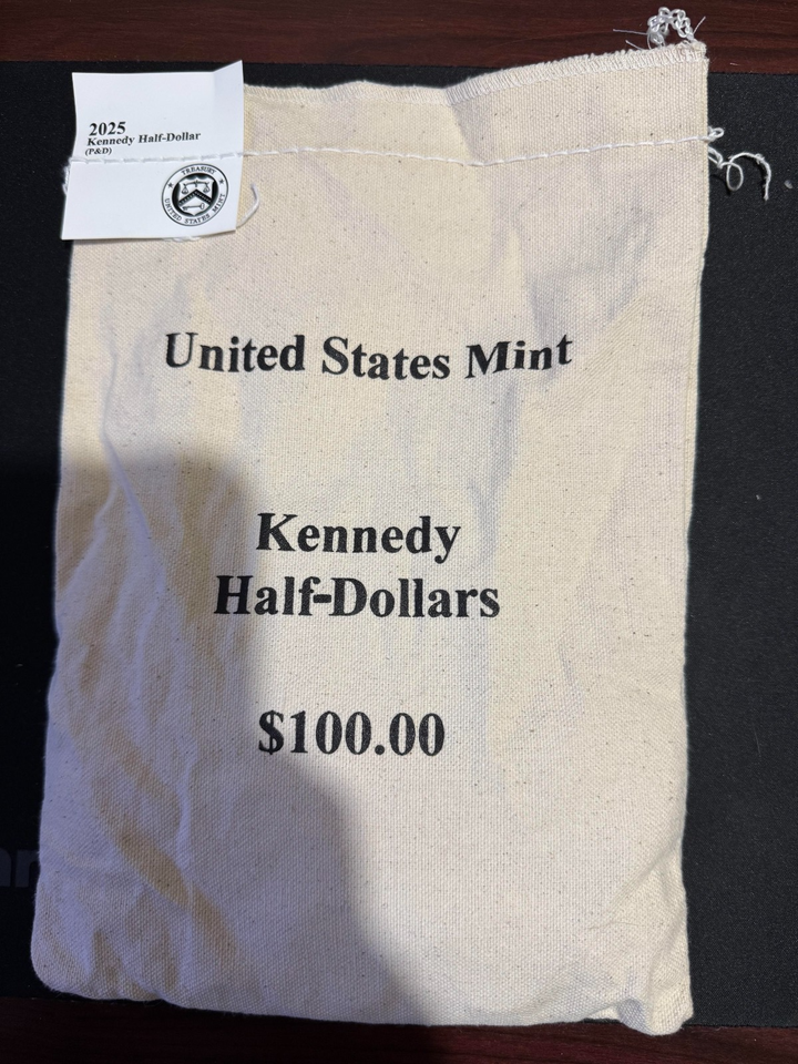 2025 PD KENNEDY HALF DOLLAR 200 COIN BAG SEALED | eBay
