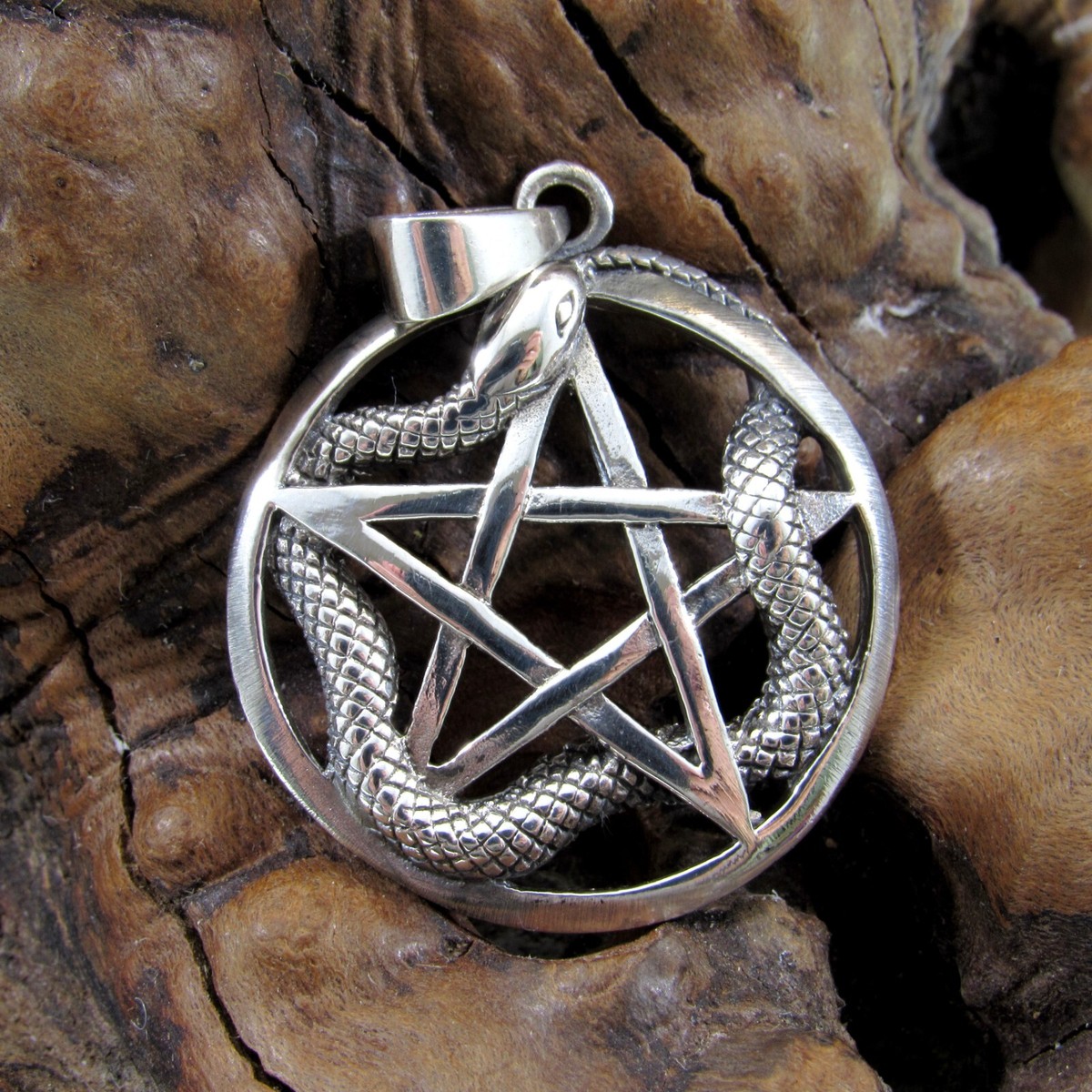 Pentagram Silver 925 Necklace Sterling Silver Pentagram Star Wiccan