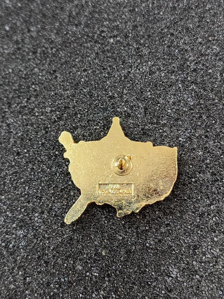 VTG UNITED STATES POLITICAL GOLD TONE US SECRET SERVICE AMERICAN FLAG ...