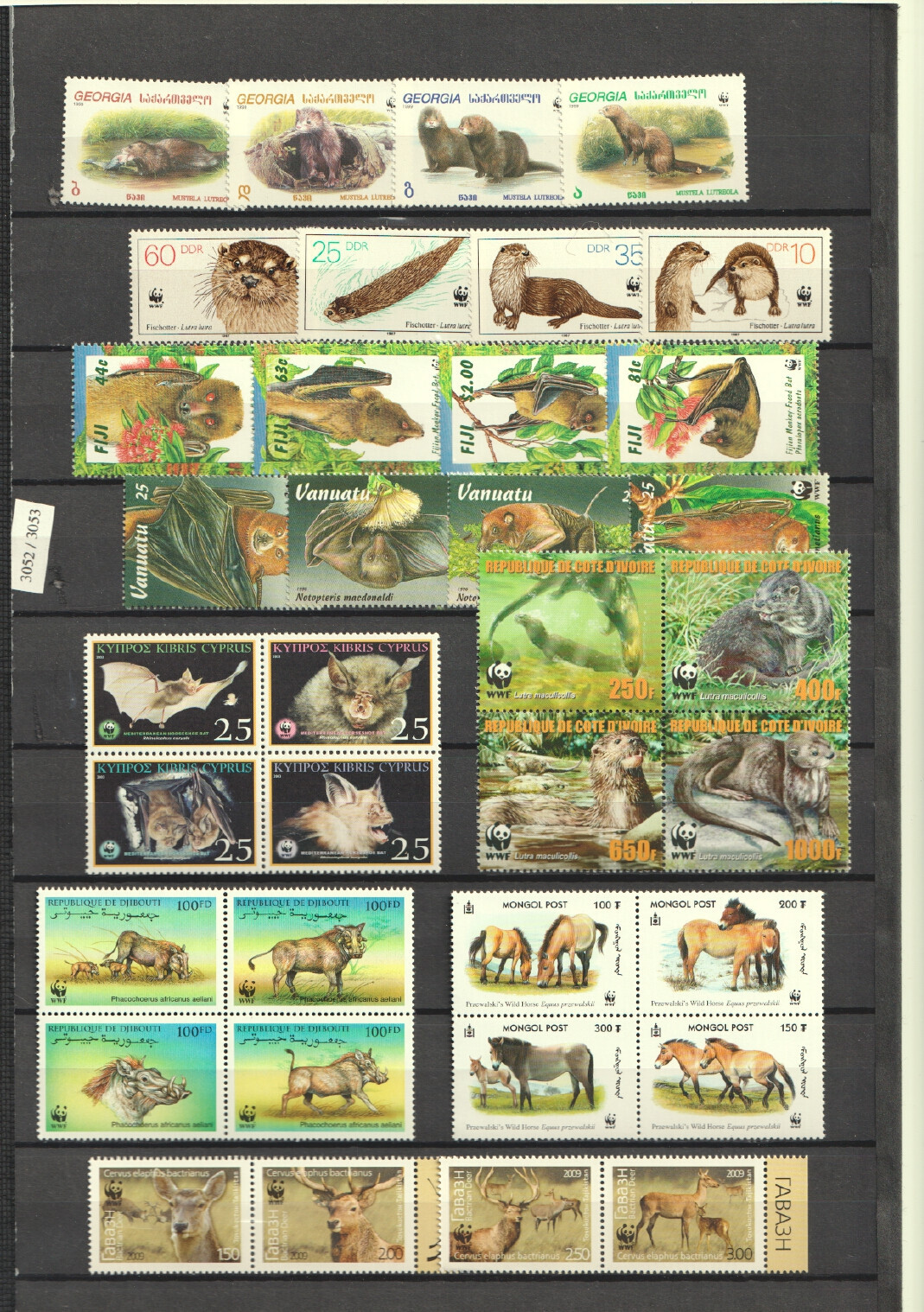 (R.1019) WWF, Animals, Horse, Otter, Bats, - MNH Small Lot | eBay