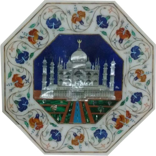 45.7cm x Décor Maison Marbre Table Top Taj Mahal Incrustation Fait ...