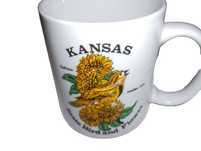 KANSAS State Bird and Flower Mug | eBay