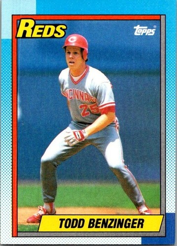 Cincinnati Reds Todd Benzinger Baseball Trading Card Topps 1989 Number ...
