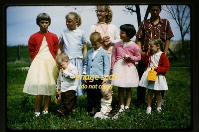 People during Easter Holiday in California in 1959, Kodachrome Slide ...