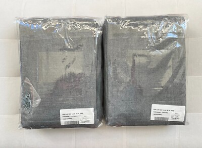 Restoration Hardware PERENNIALS SOLID TEXTURE LINEN RP 50" x 96" Set/2 ...