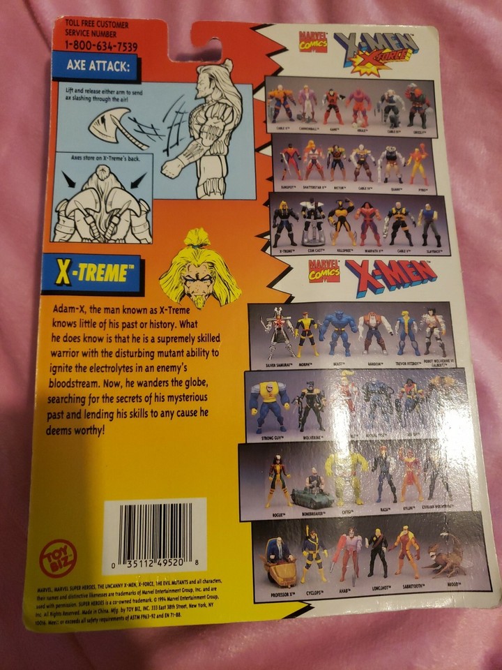 X-Treme X-Men X-Force Vintage 1994 Toy Biz Marvel Action Figure Sealed ...