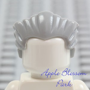 NEW Lego Minifig Slicked-back GRAY HAIR w/Widows Peak -Grandpa Old-Man ...