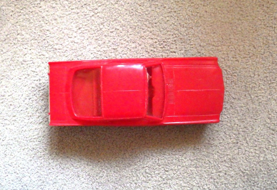 Vintage Plastic 1965-1968 Mustang Red Fastback 1/18 Scale Model Car | eBay
