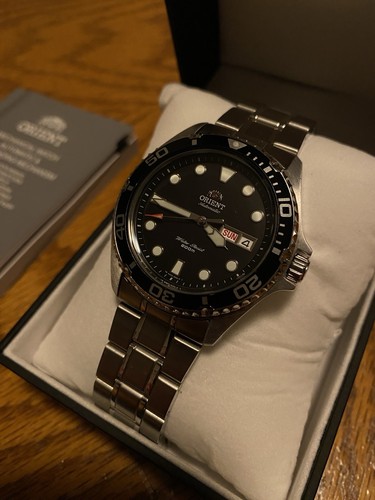 Orient Men's Ray II Black Automatic Watch W/ Box | eBay Australia