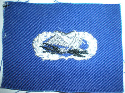 USAF COMM ELECT MAINT 5 LEVEL BADGE - ON BLUE TWILL | eBay