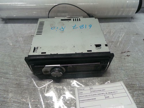 KIA RIO STEREO/HEAD UNIT SINGLE DISC CD PLAYER, NON MP3, JB, 08/05-07/ ...