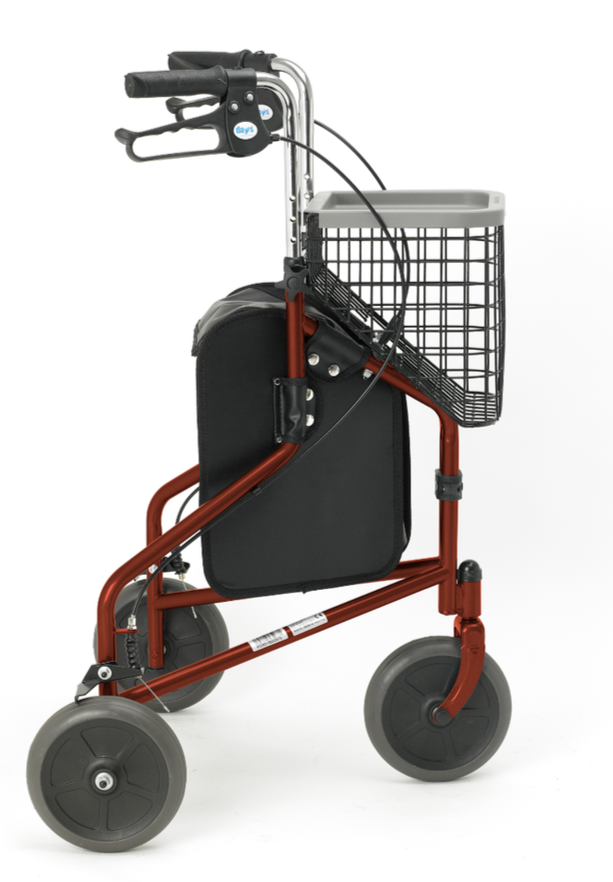 Three Wheeled Rollator Walker Tri Walker Mobility Walking Aid With ...