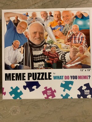 Meme Puzzle ~ WHAT DO YOU MEME? Harold 500 Piece Jigsaw Puzzle 13 x 19 ...