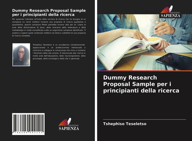 Dummy Research Proposal Sample Per I Principianti Della Ricerca von ...