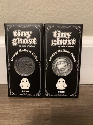Bimtoy Tiny Ghost Creepy Hollow Coins Emo & OG Ghost LE150 NYCC Limited ...