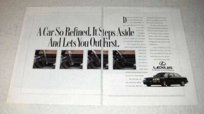 1992 Lexus LS 400 Car Ad - A Car So Refined | eBay