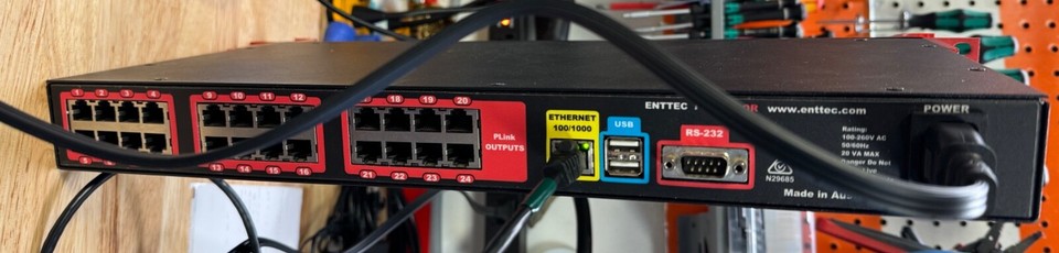 Enttec Pixelator 70060 Ethernet to Pixel Link Converter, 24 RJ45 Plink ...