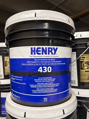 Henry 430 Thin-Spread Floor Tile Adhesive, Clear, 4-Gals. | eBay