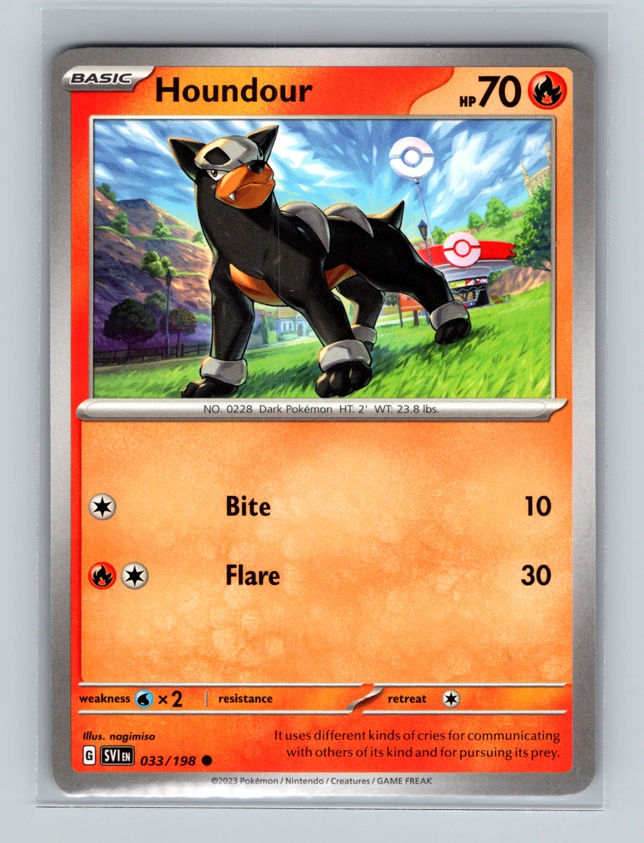 Pokemon Houndour Card
