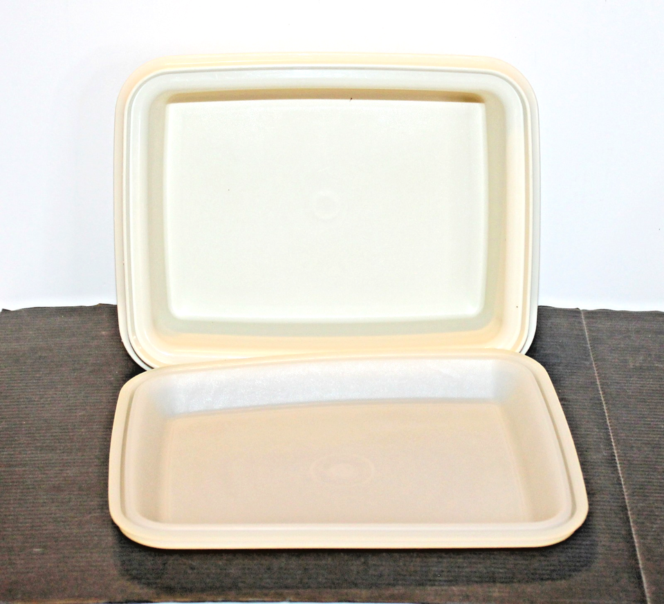 Tupperware Freeze N Save Ice Cream Keeper/Storage W/lid Almond/Sheer ...