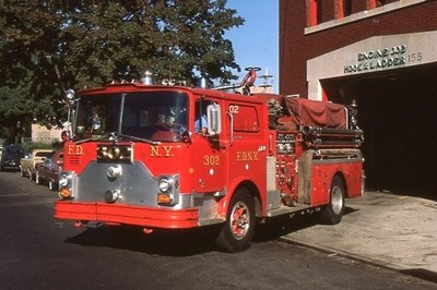 New York City FDNY Engine 302 1970 Mack CF Pumper Fire Apparatus Slide ...