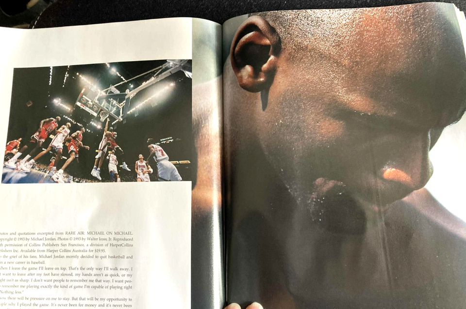 FANS OF MICHAEL JORDAN & SHANE WARNE Ansett Magazine Nov 1994 ...